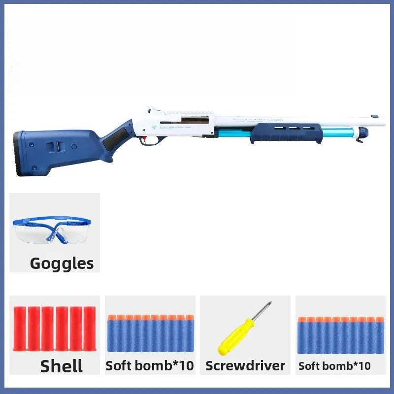 BLG M870 Remington Shotgun Shell Ejection Soft Bullet Gun - Toy Gun ...
