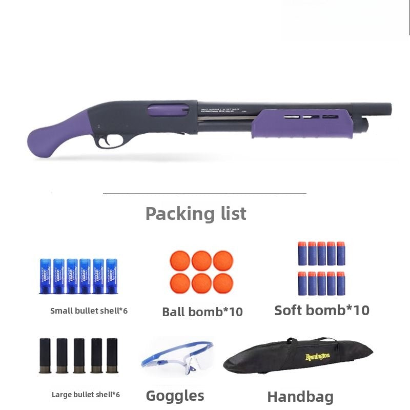 LDT M870 Dual-Use Version Shell Ejection Spray Soft Bullet Toy Gun ...