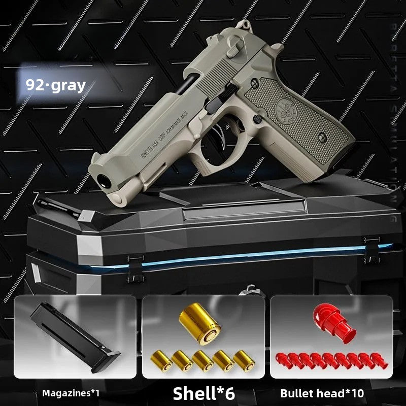 Beretta M92 Blowback Shell Ejection Soft Bullet Gun-Toy Pistol – AKAG TOY