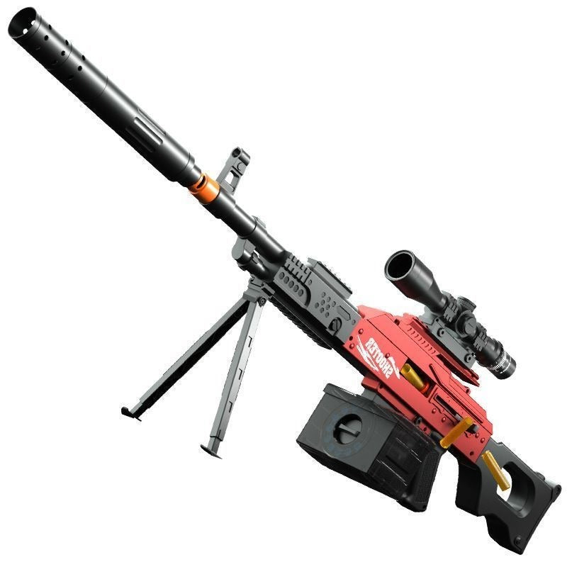 PKM M200 Manual/Electric Shell Ejection Soft Bullet Gun – AKAG TOY