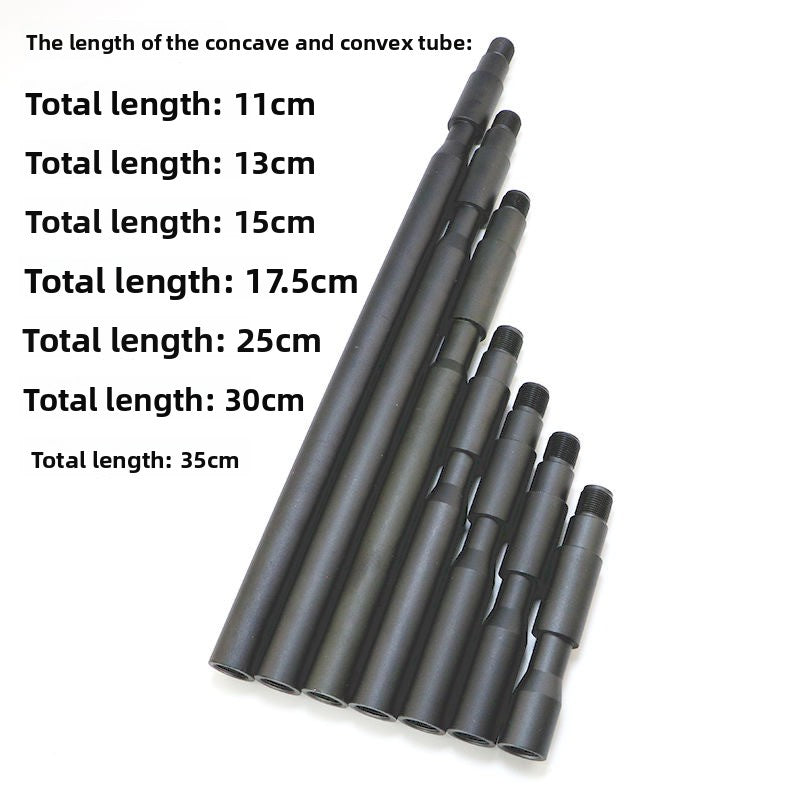 14mm CCW Threaded Metal Extension Concave And Convex Tube Universal Sl ...