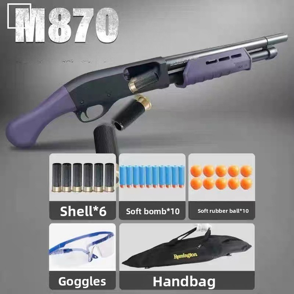 LDT M870 Dual-Use Version Shell Ejection Spray Soft Bullet Toy Gun ...