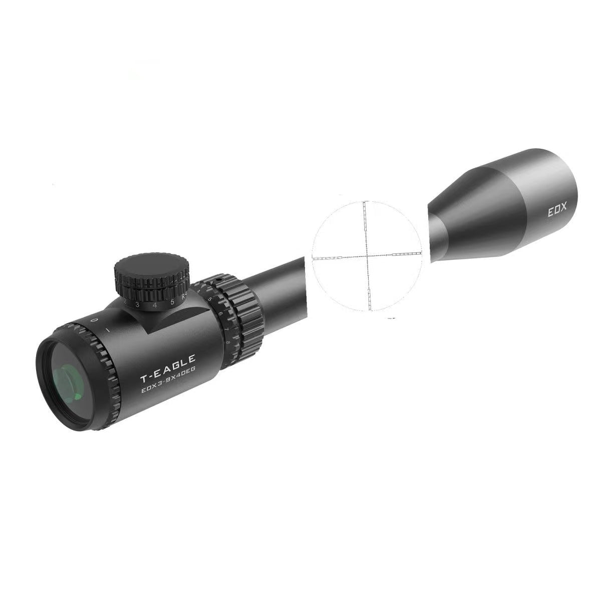 T-Eagle EOX3-9 Metal Cross Monocular Sight – AKAG TOY