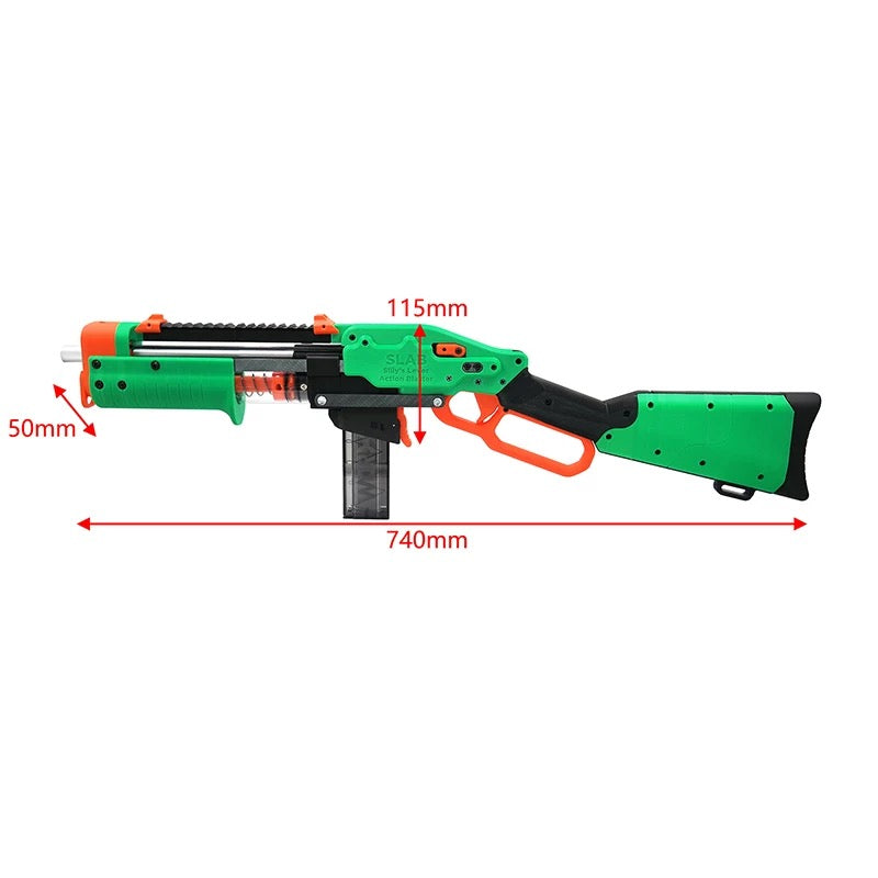 SLAB 3D printed Nerf Soft Bullet Blaster – AKAG TOY