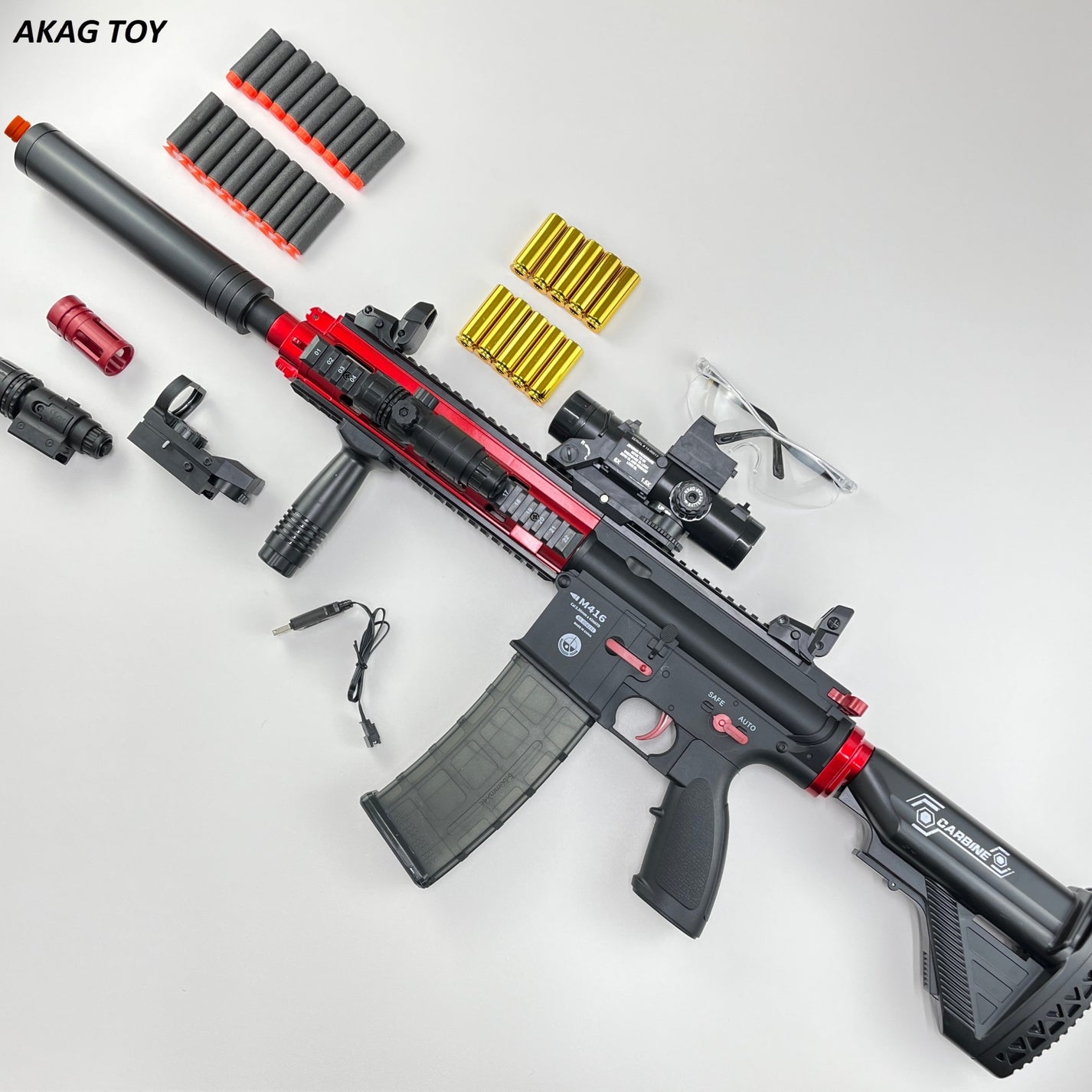 M416 Electric Burst Fully Automatic Shell Ejection Soft Bullet Gun - T ...