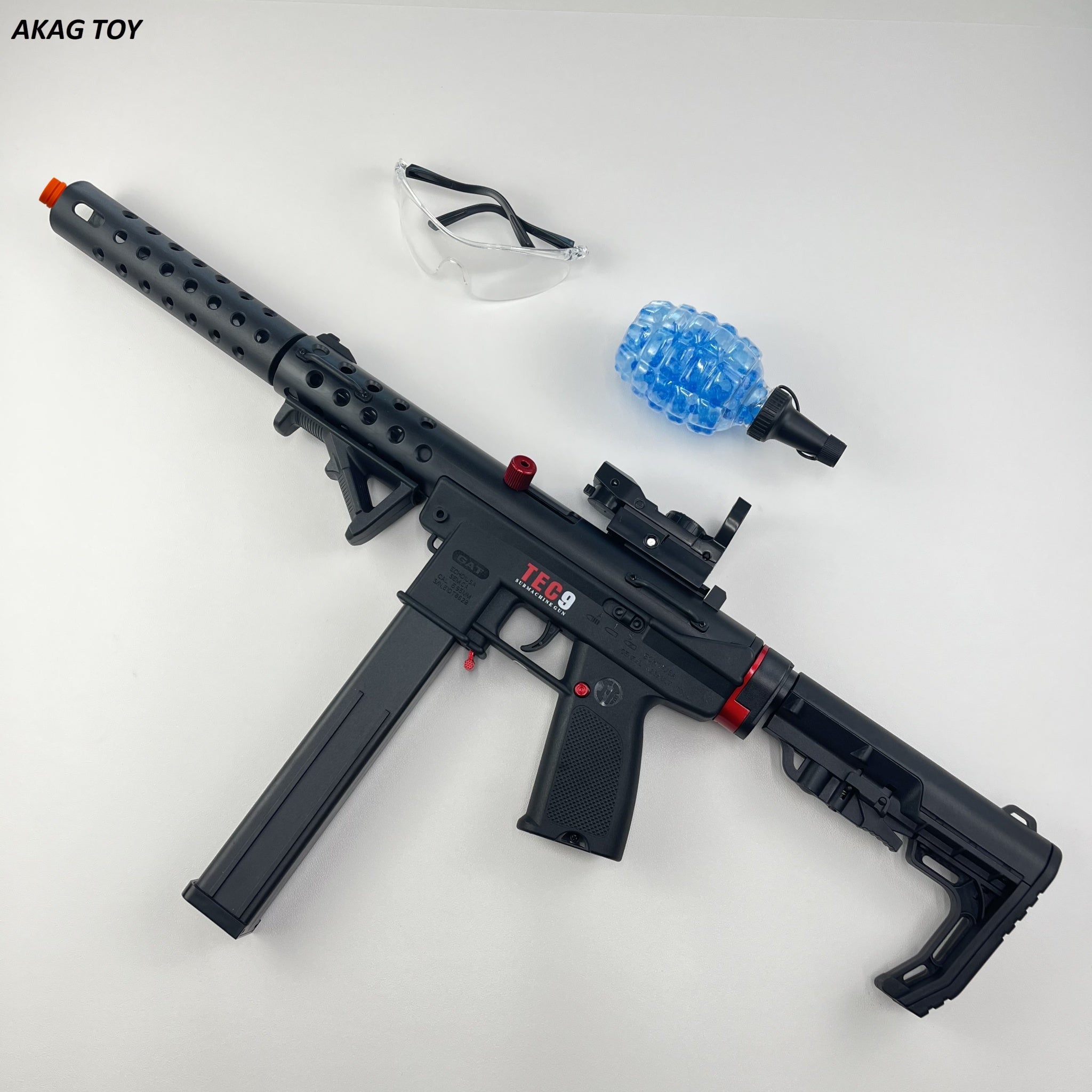 Tec-9 Tactical Version Electric Automatic Gel Blaster – AKAG TOY