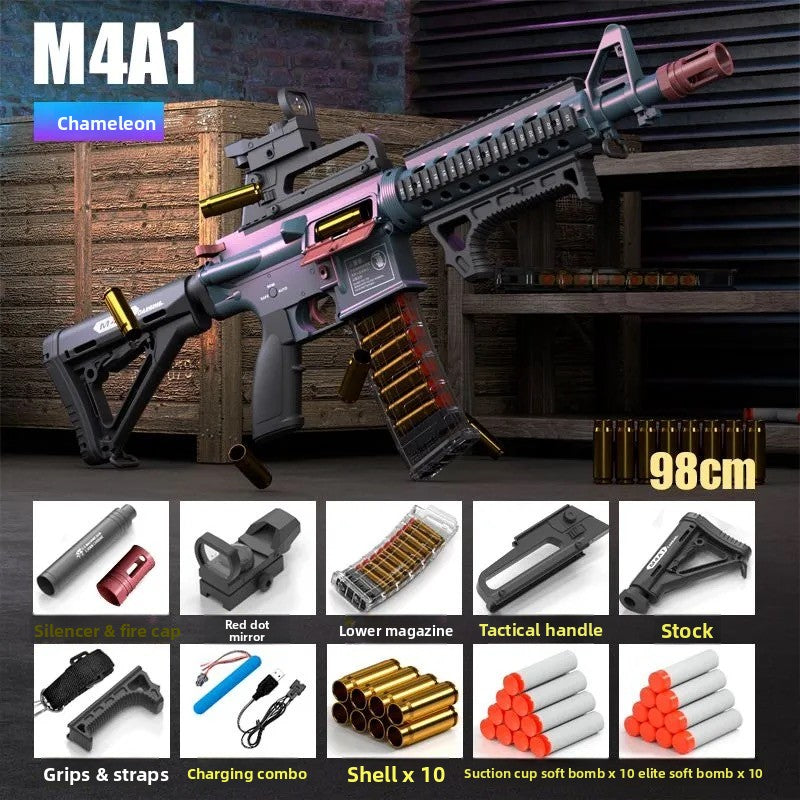 M4A1 Electric Automatic Shell Ejecting Soft Bullet Gun – AKAG TOY
