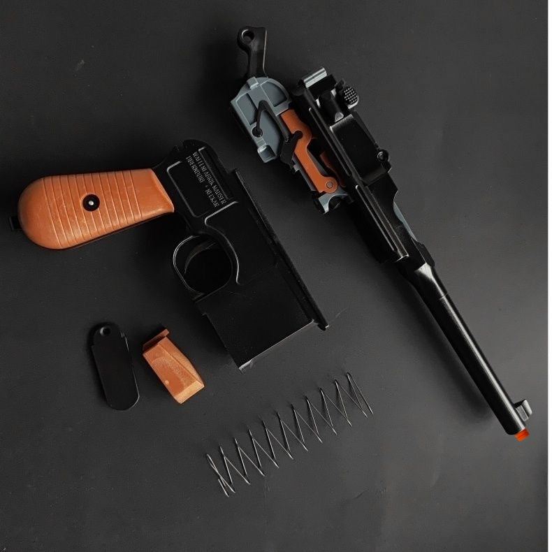 C96 Mauser Replica Model Toy Gun With Realistic Structure, Ejecting Sh ...