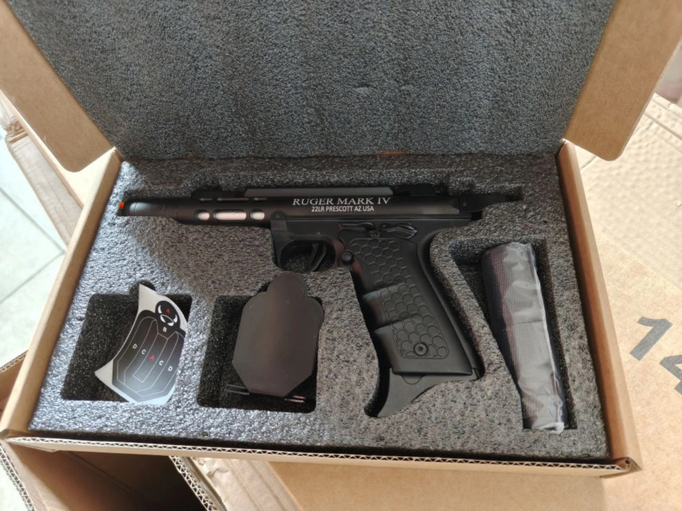 Full Metal Ruger Mark IV Competition Hand-Pull Gel Blaster Toy Pistol ...