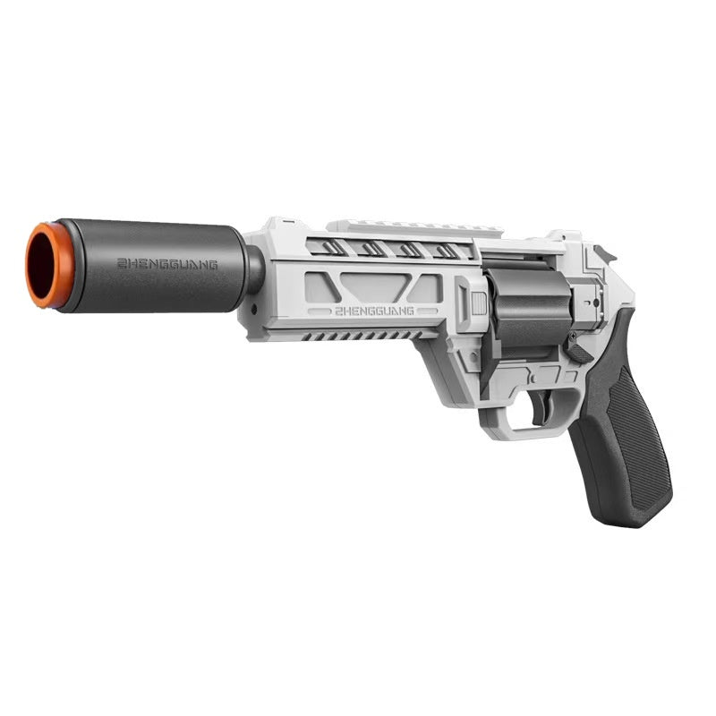 Revolver Electric Continuous Firing Soft Bullet Gun-Children's Toy Pis ...