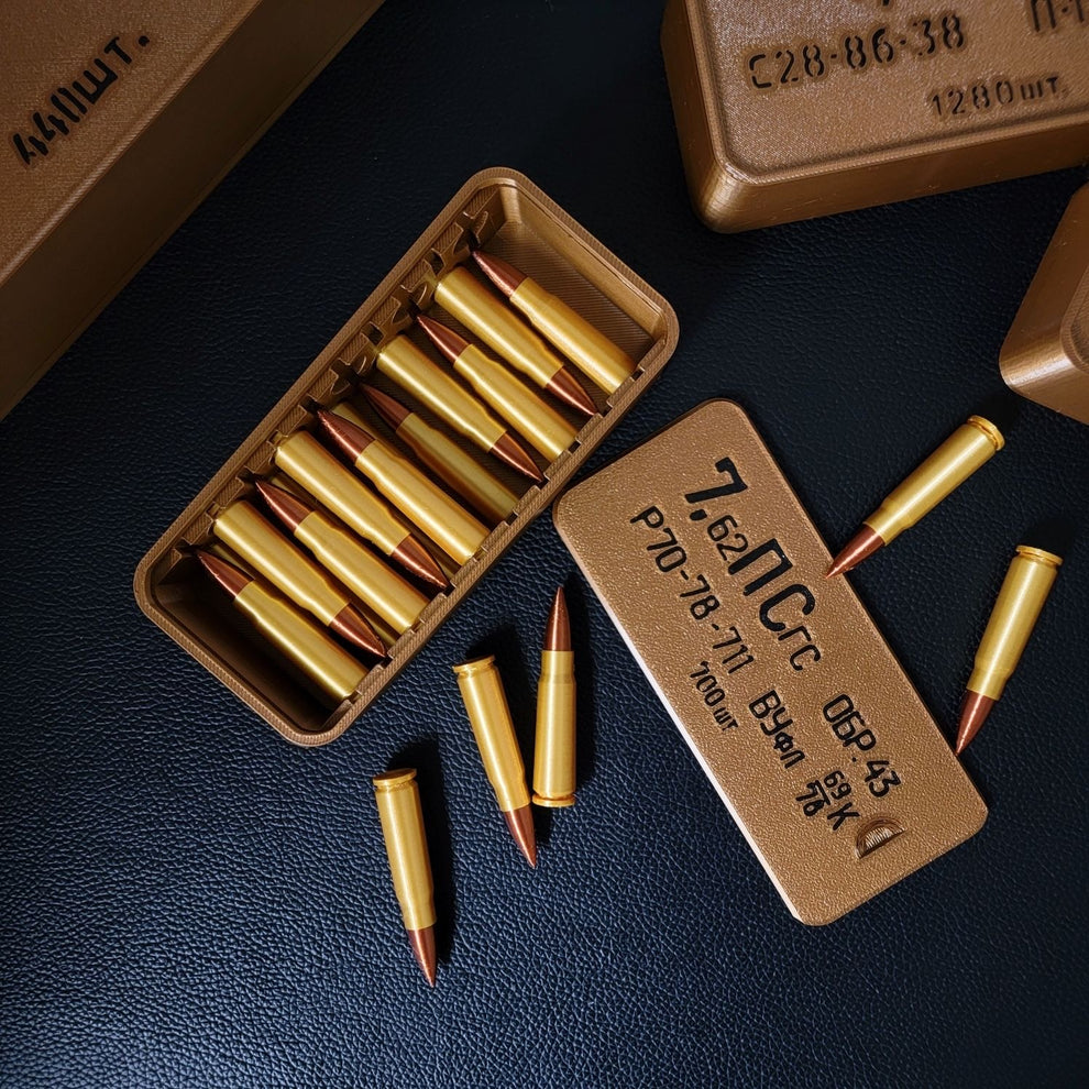 Soviet 7.62mm Bullet Model Toy 20 Rounds – AKAG TOY