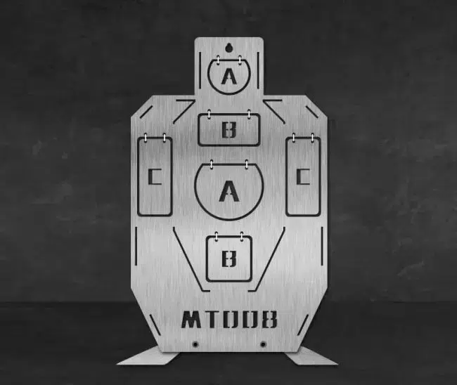 MT008 Stainless Steel IDPA Target – AKAG TOY