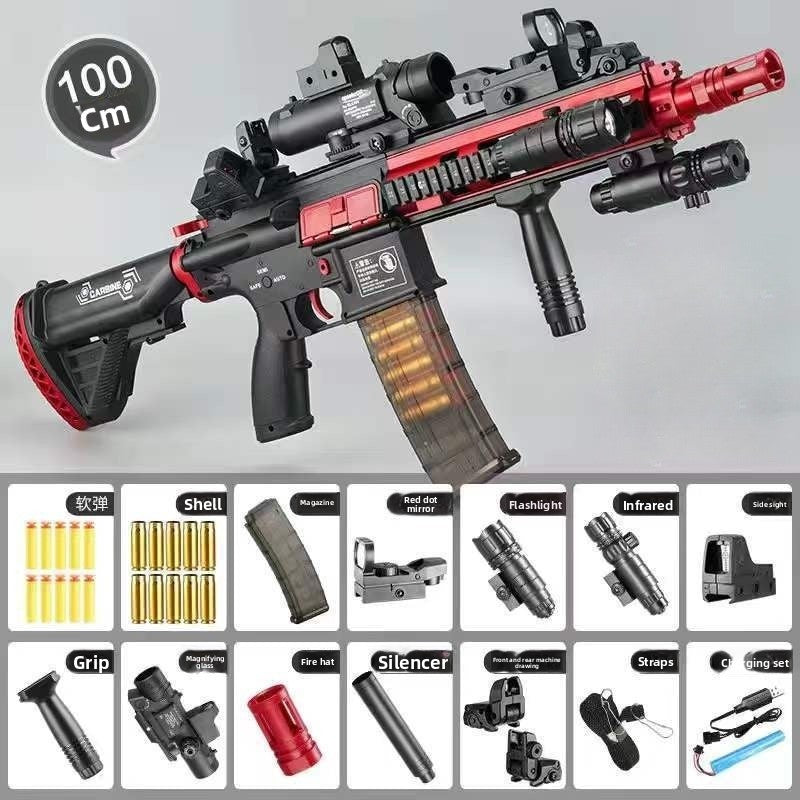M416 Electric Burst Fully Automatic Shell Ejection Soft Bullet Gun - T ...